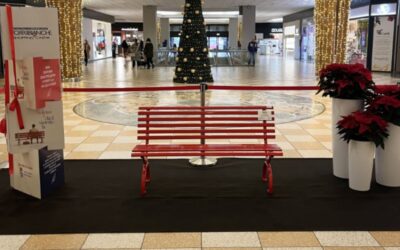 Inaugurata la Panchina Rossa alle Torri Bianche di Vimercate ...
